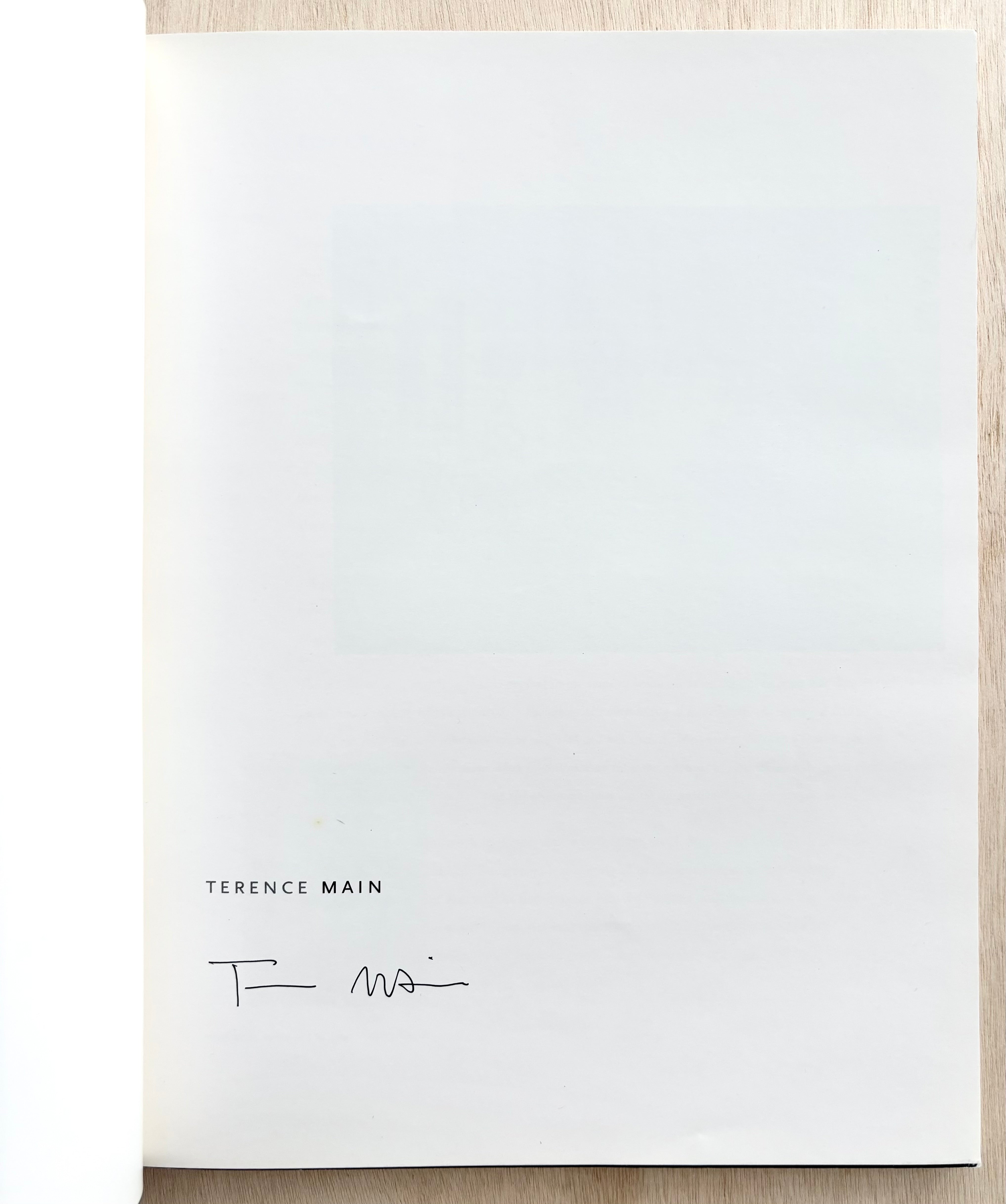 TERENCE MAIN, with texts by Rick Kaufmann and John Ash (SIGNED by Main – Familiar Trees