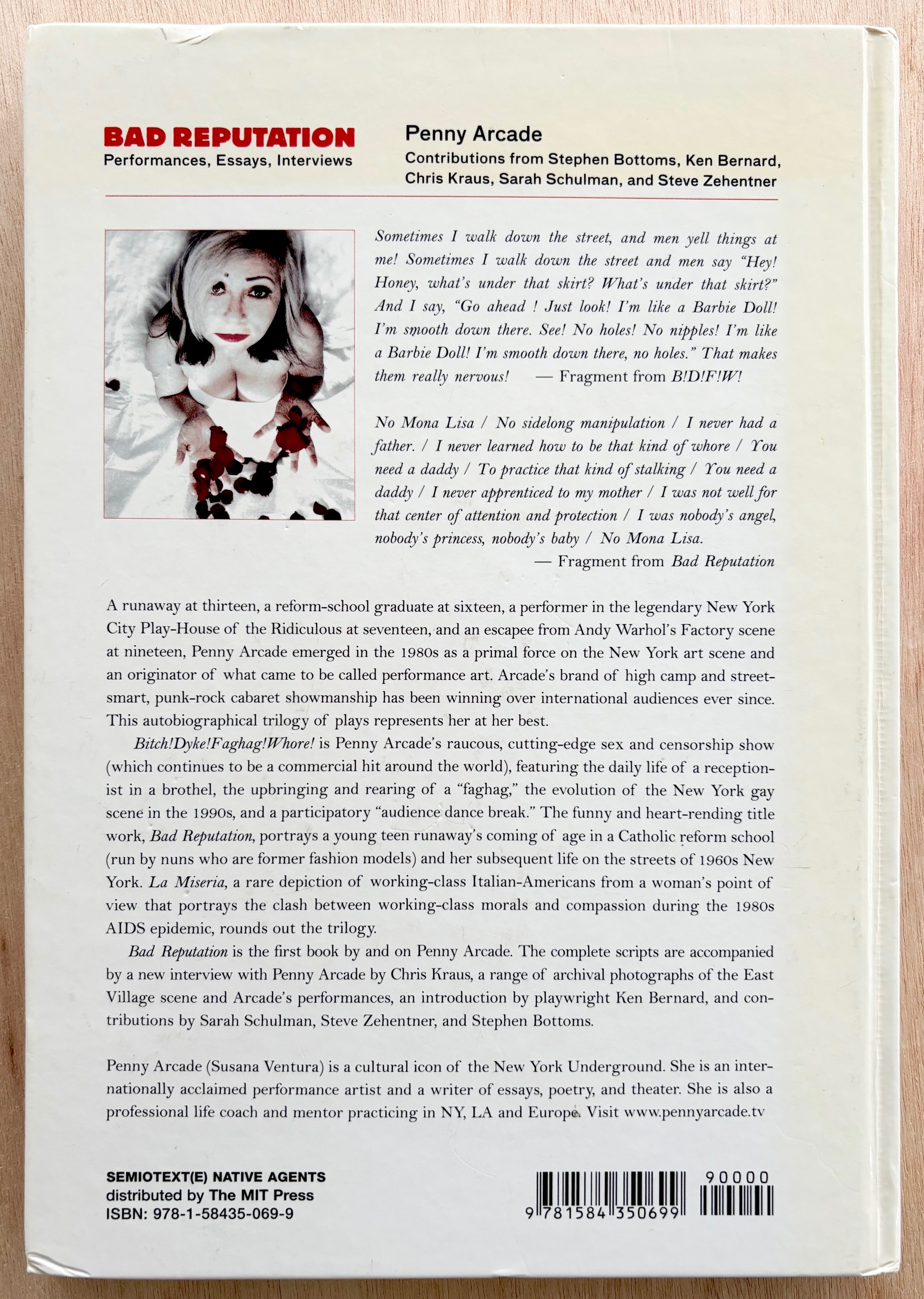 PENNY ARCADE: BAD REPUTATION: PERFORMANCES, ESSAYS, INTERVIEWS with te ...