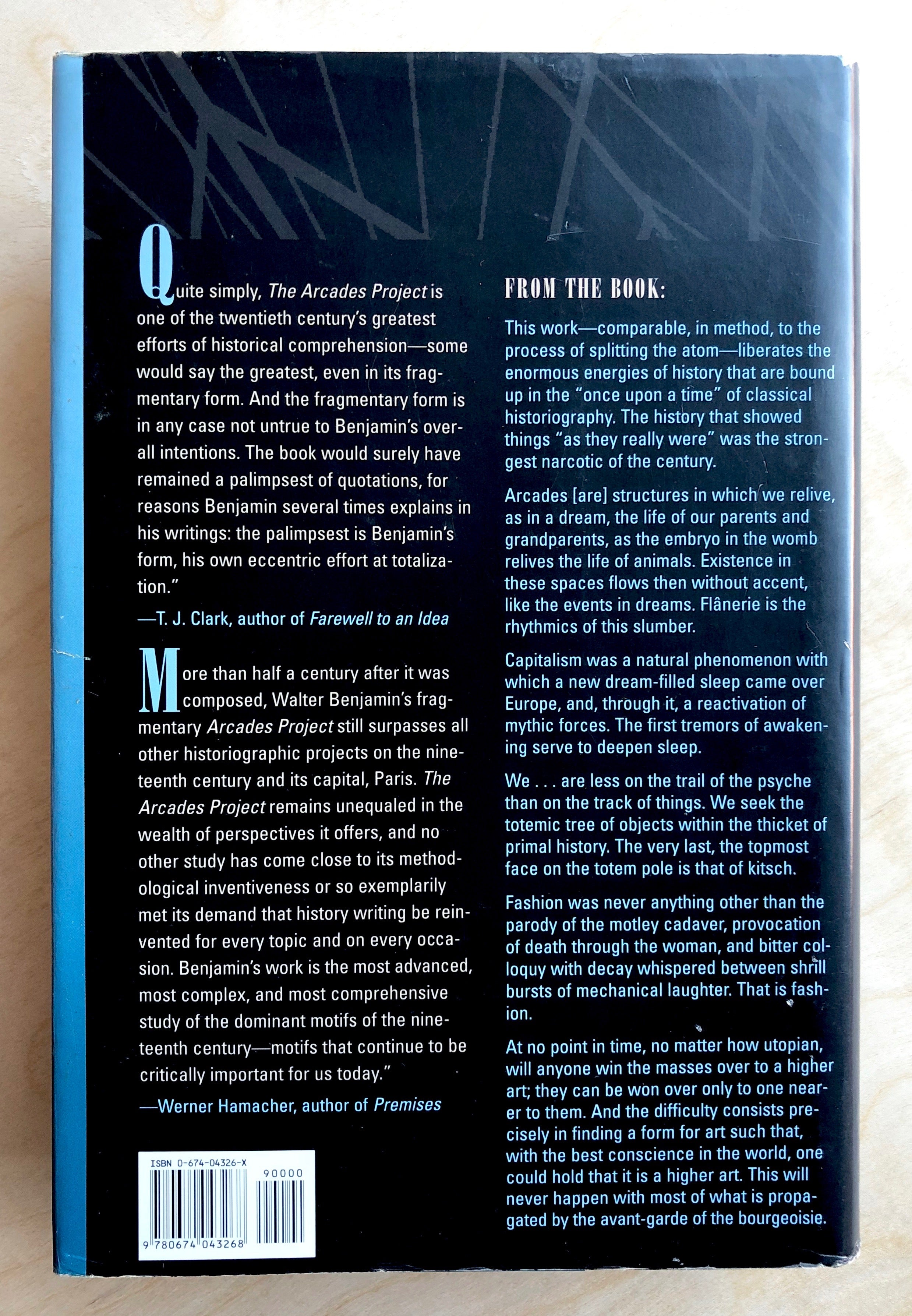 THE ARCADES PROJECT by Walter Benjamin – Familiar Trees