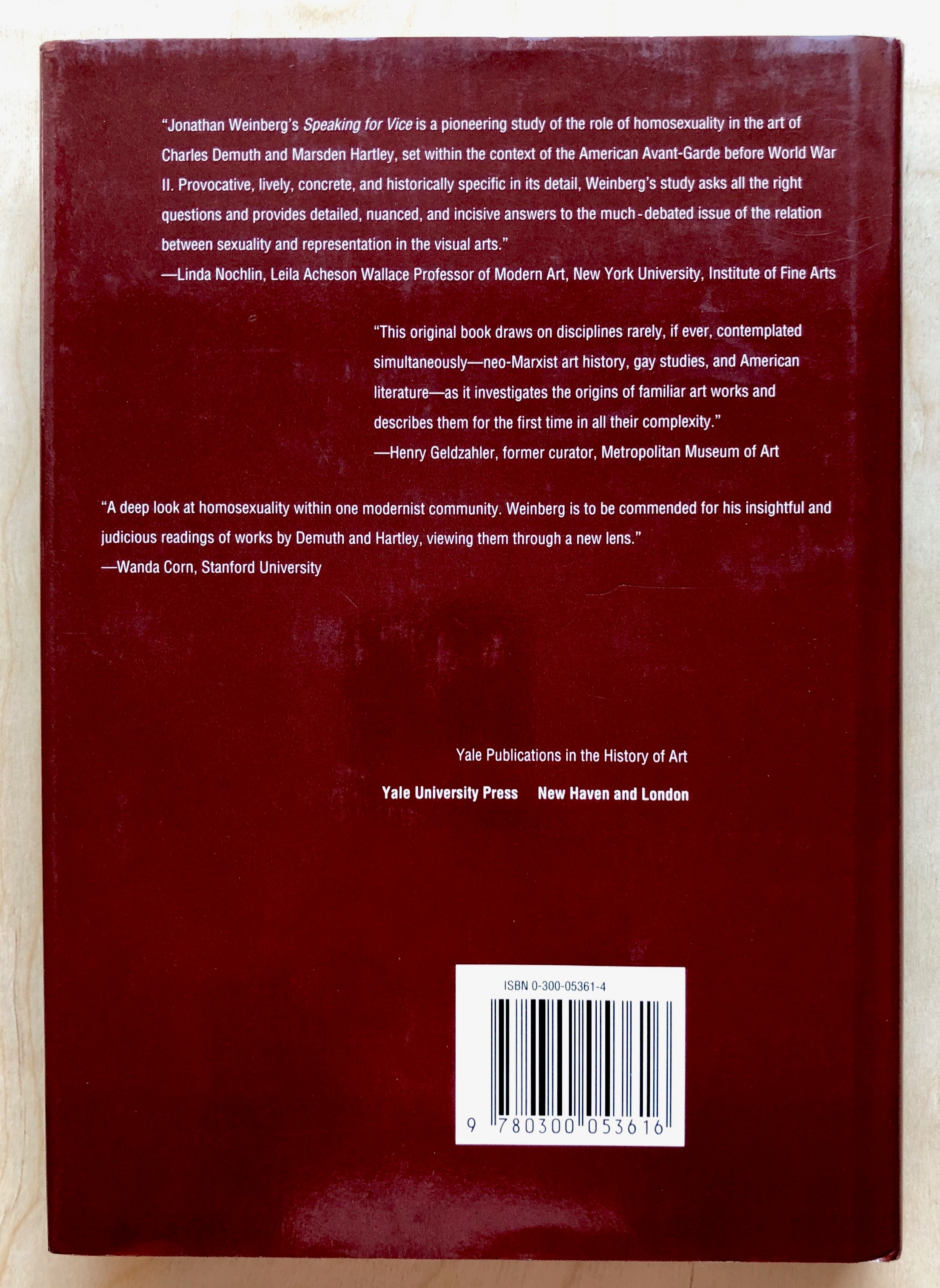 SPEAKING FOR VICE: HOMOSEXUALITY IN THE ART OF CHARLES DEMUTH, MARSDEN ...